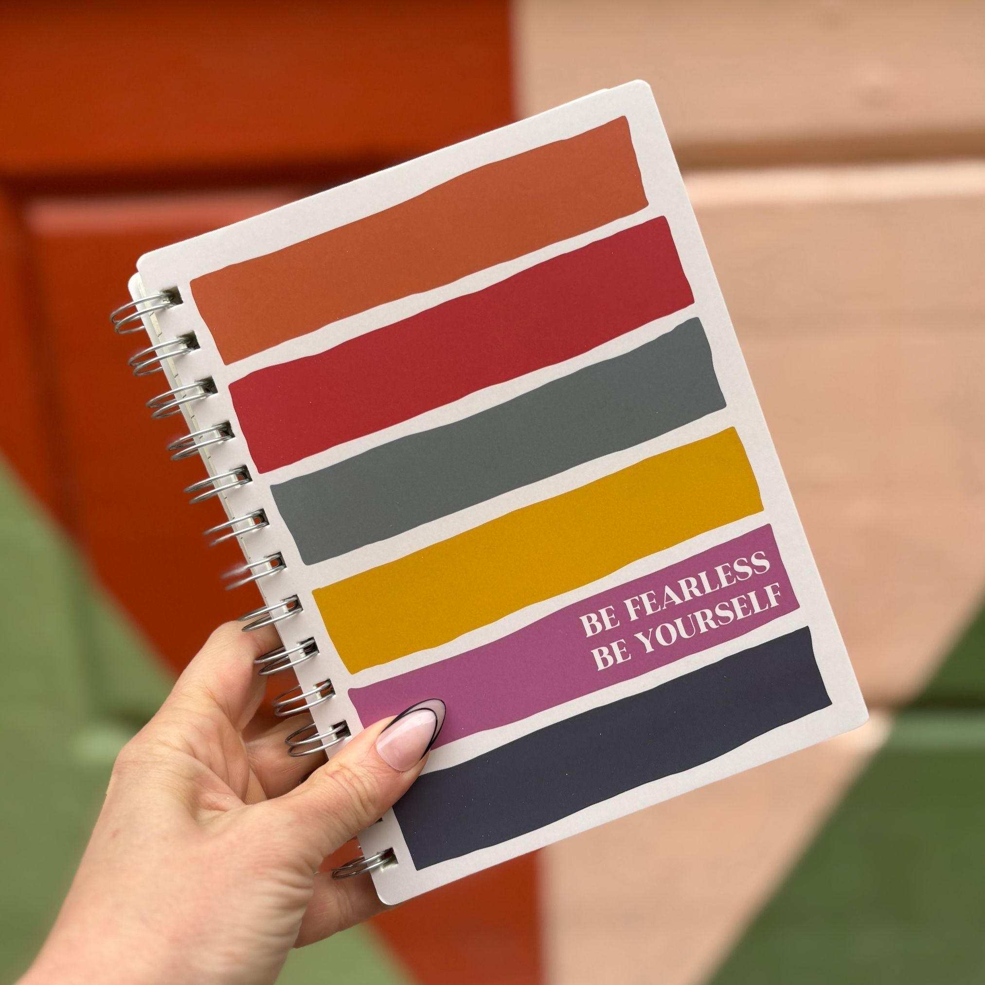 Be Fearless Be Yourself Spiral Notebook | Celebrate Pride LGBTQ – The ...