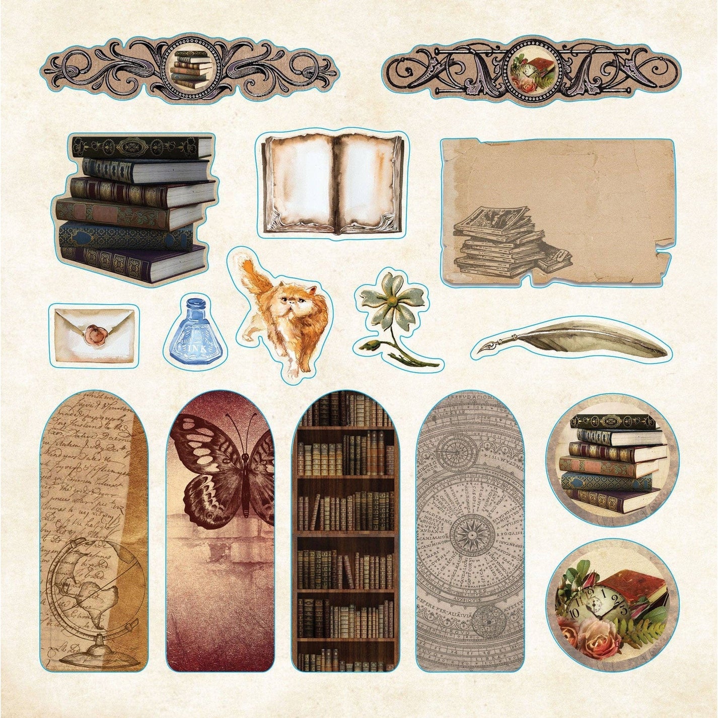 Bibliophilia Ephemera Sticker Book | An Enchanting Book Lovers' Sticke ...