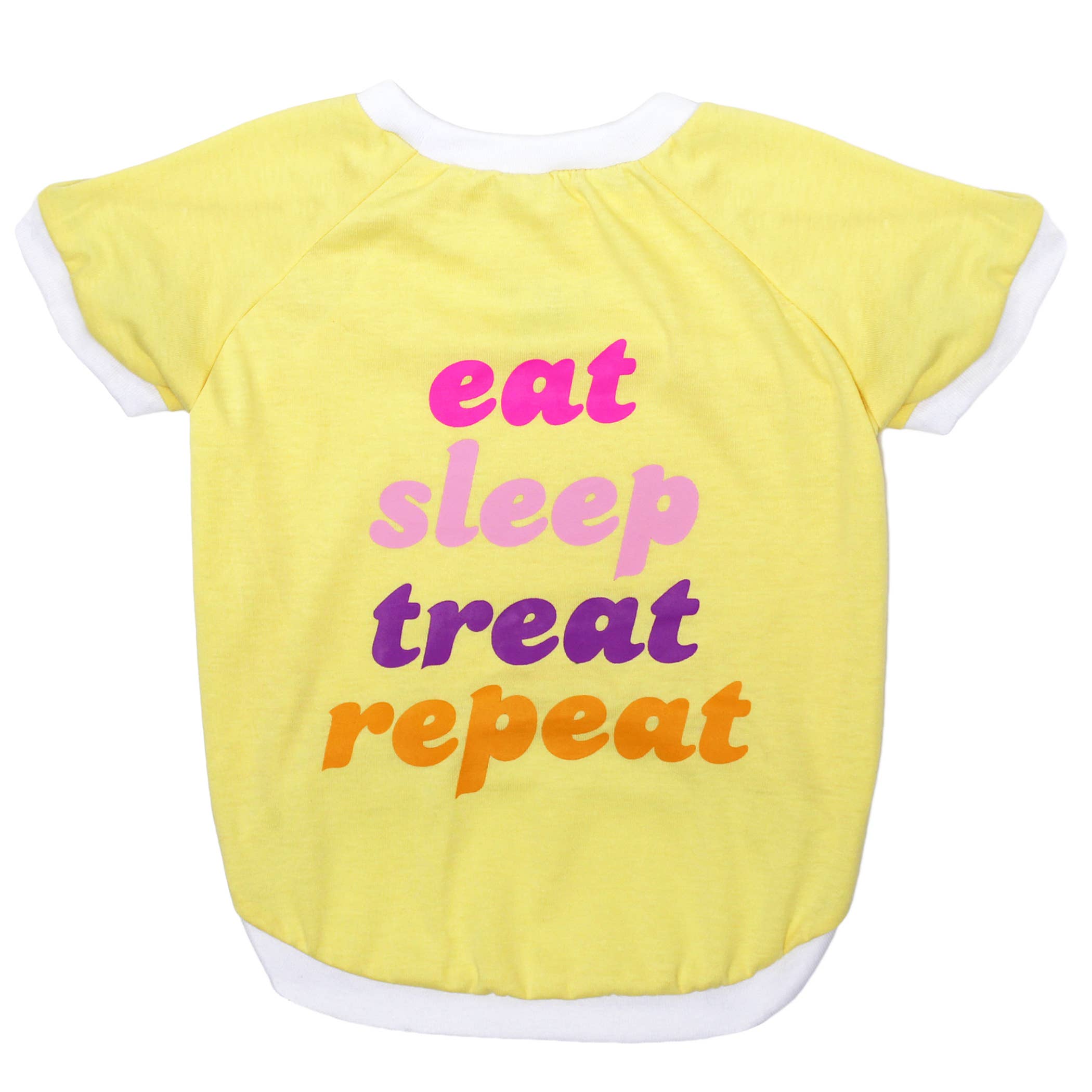 Eat Sleep Treat Repeat LaurDIY Pet Tee in Yellow [Available in SM-L ...