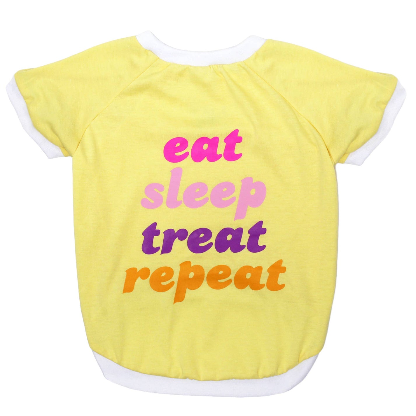 Eat Sleep Treat Repeat LaurDIY Pet Tee in Yellow [Available in SM-L ...