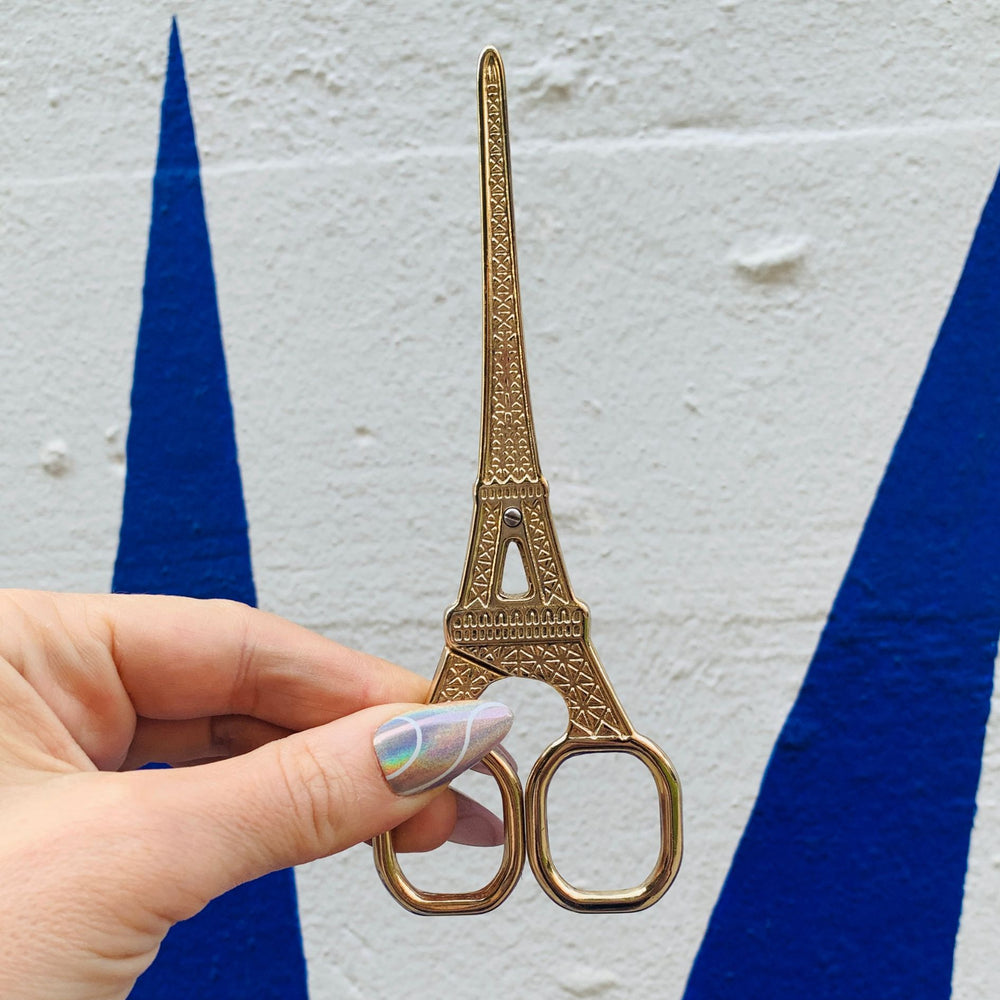 Eiffel Tower Mini Scissors in Antique Bronze, Rose Gold, Silver, Iride ...