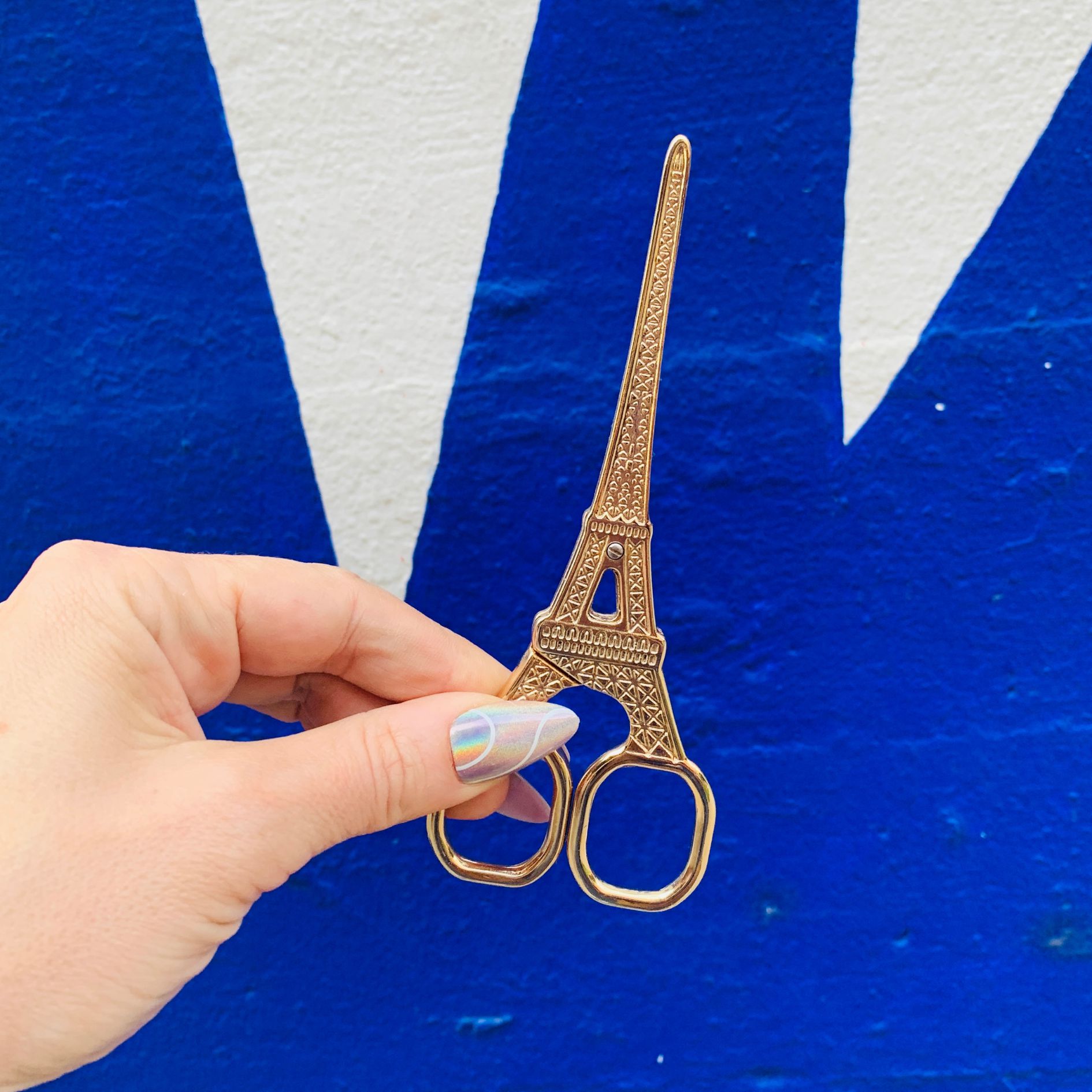 Eiffel Tower Mini Scissors in Antique Bronze, Rose Gold, Silver, Iride ...