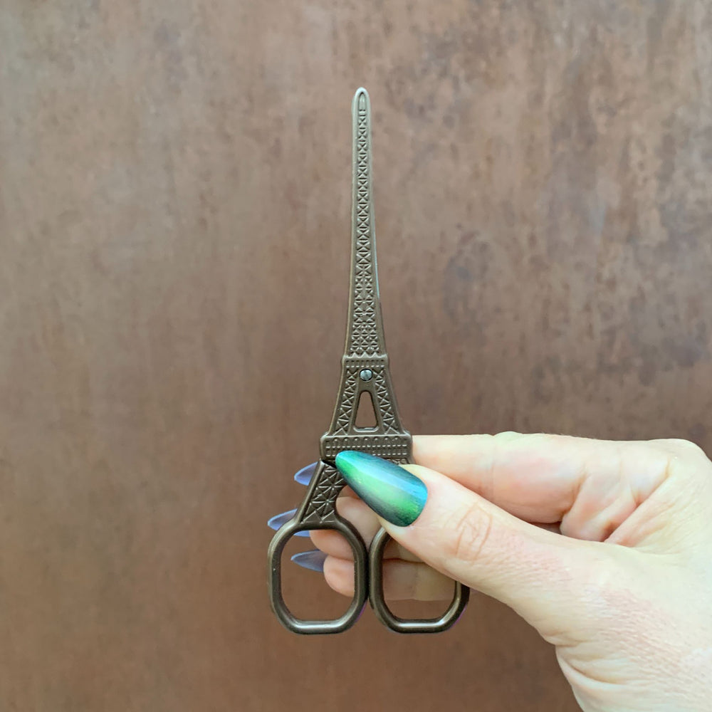 Eiffel Tower Mini Scissors in Antique Bronze, Rose Gold, Silver, Iride ...