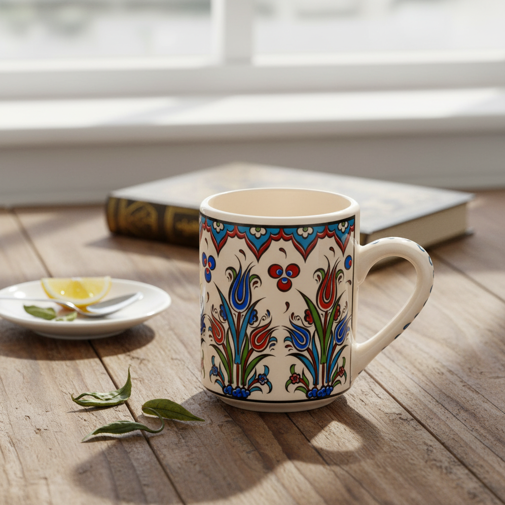 Handmade in Türkiye Ceramic Botanical Mugs - 9 Styles, Mix and Match ...
