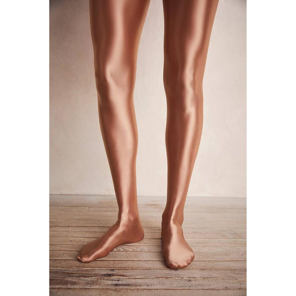 High Heel Jungle Liquid Mercury Tights in Tan or Black [Sizes SM-ML ...