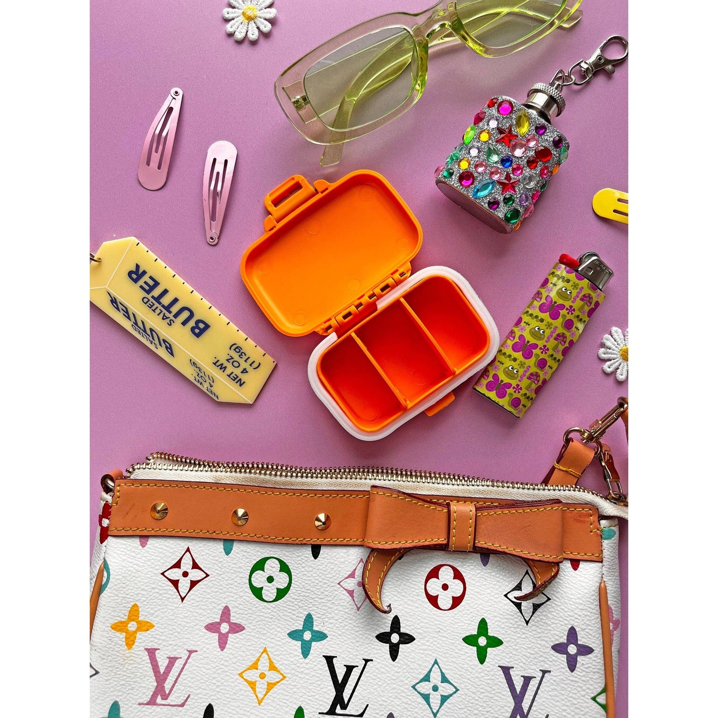 IBS Survivor Pill Case in Orange | 3 Compartments Medicine Box – The ...