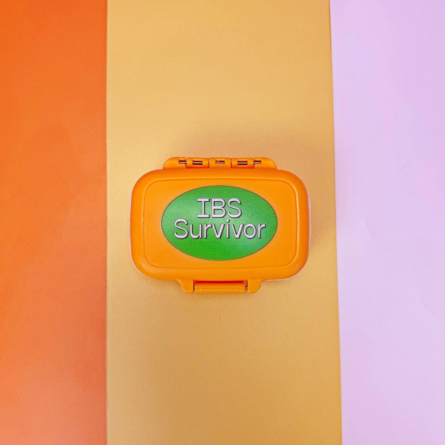 IBS Survivor Pill Case in Orange | 3 Compartments Medicine Box – The ...