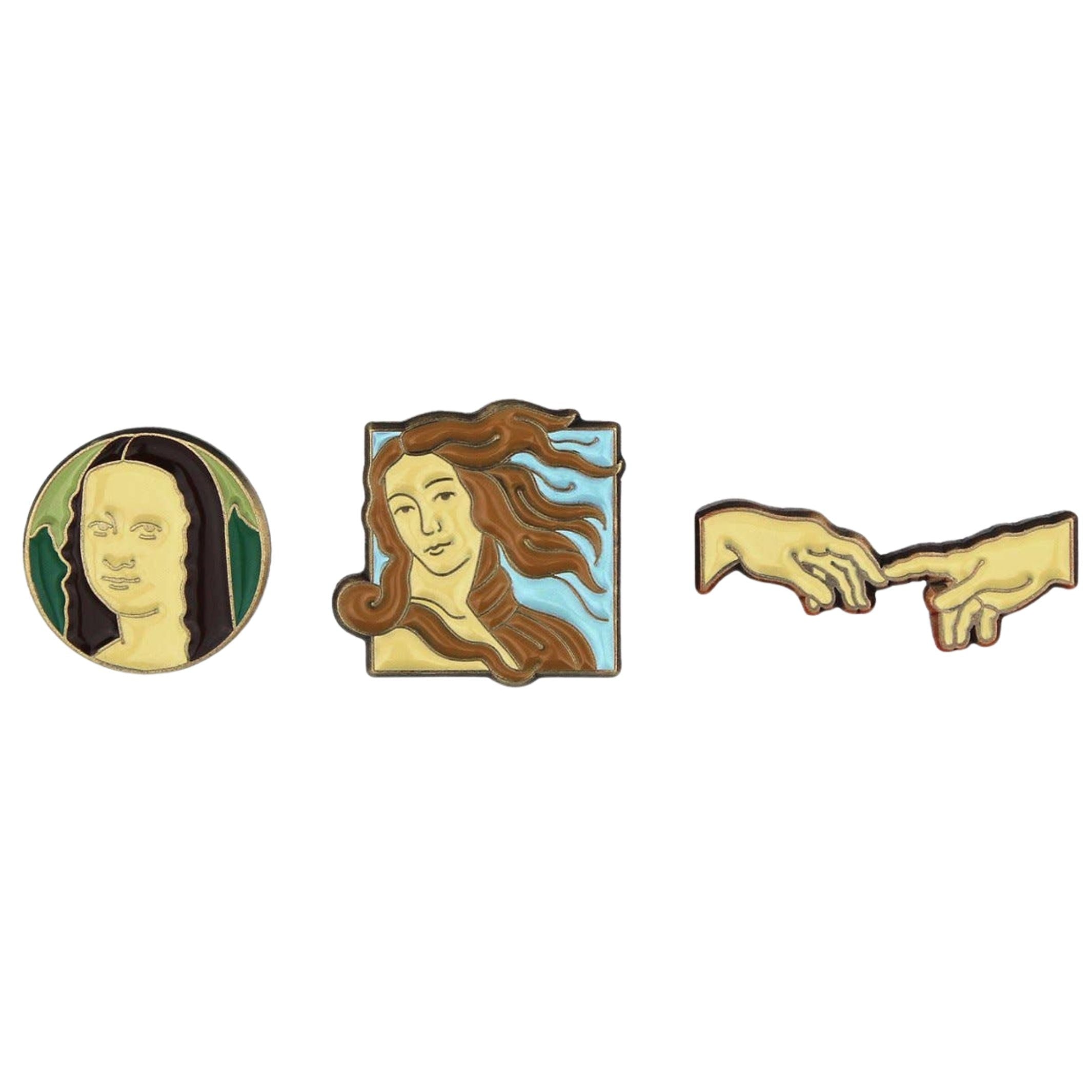 Italian Renaissance Enamel Pin Set | Art Soft Lapel Pins – The Bullish ...