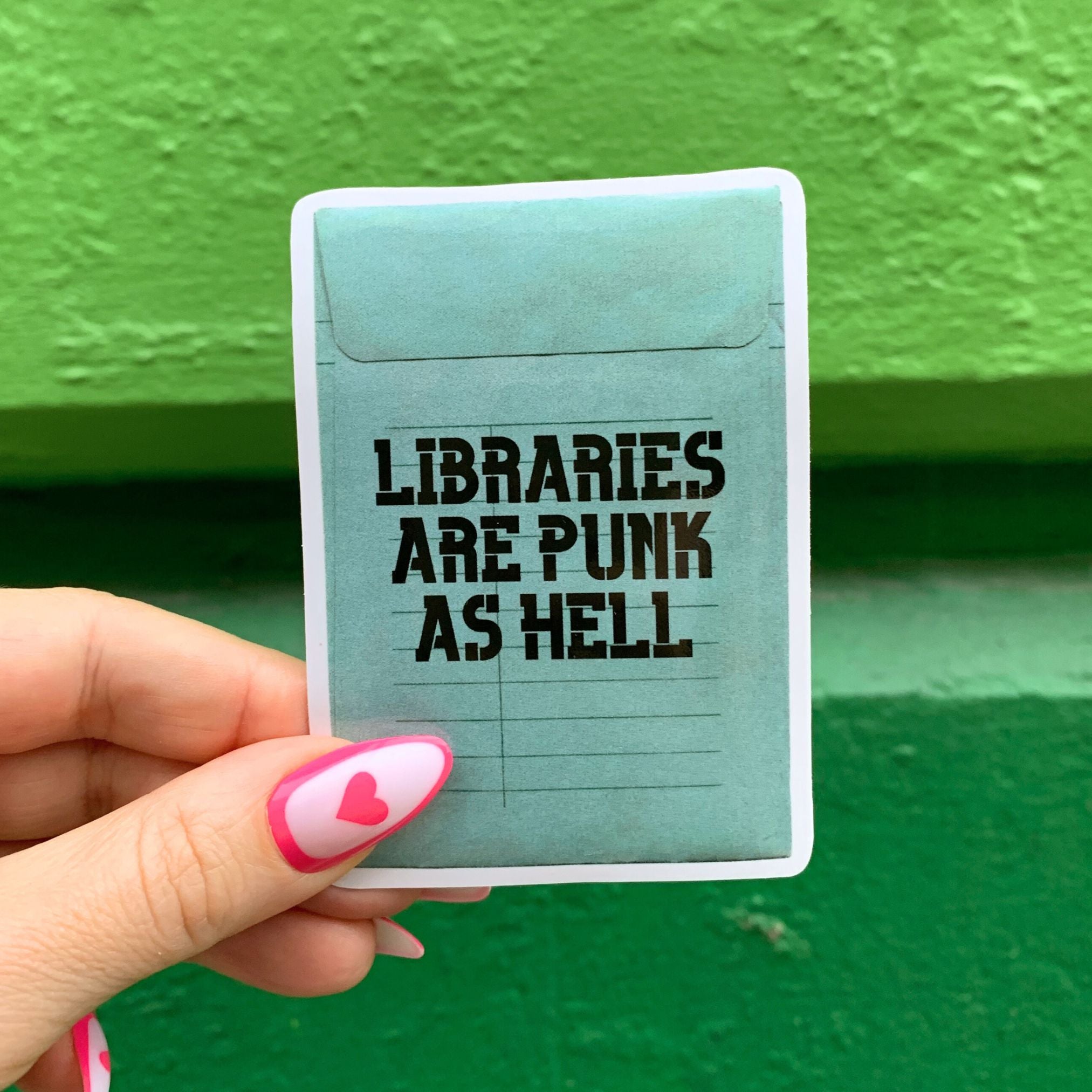Libraries Are Punk As Hell Vinyl Sticker – The Bullish Store