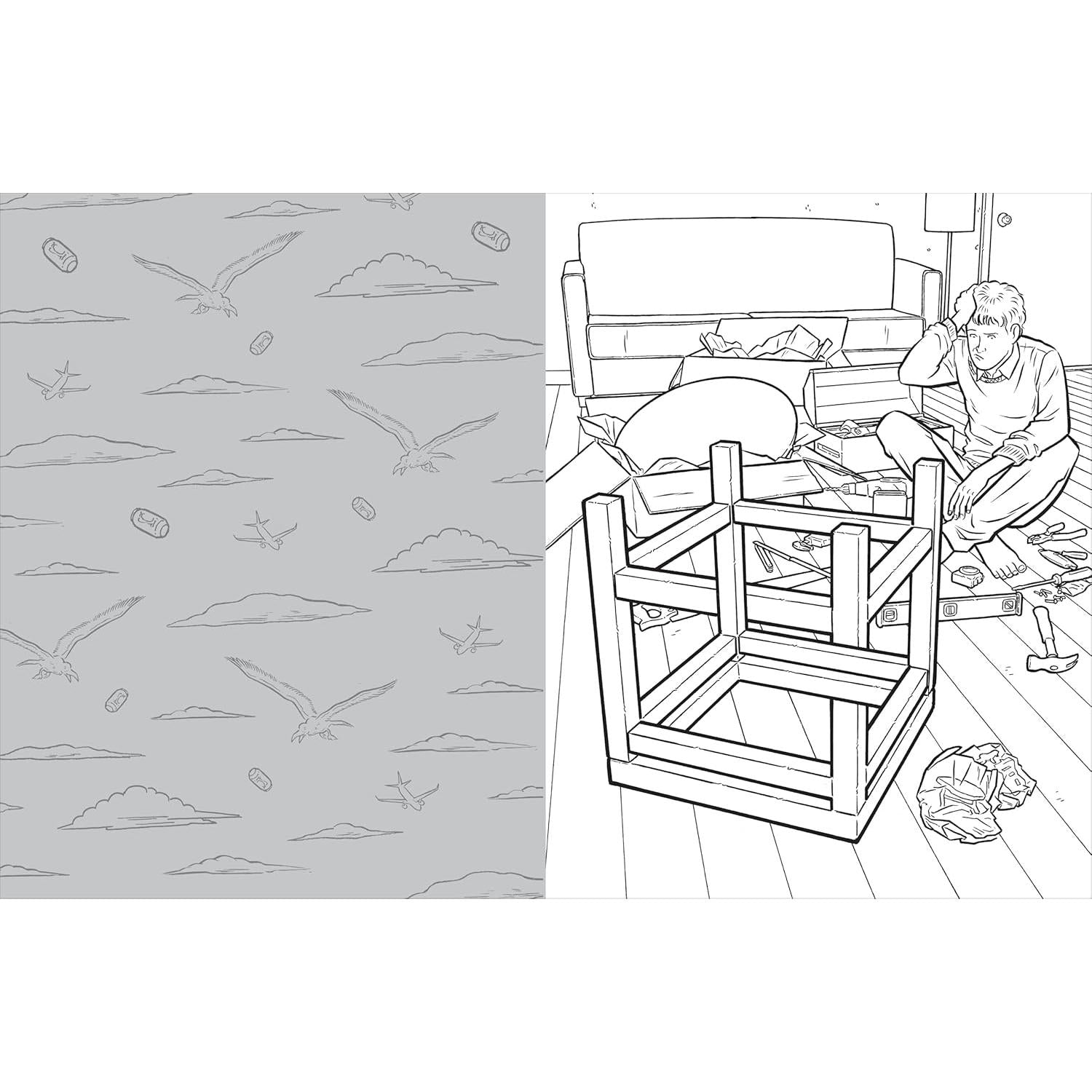 Manly Art of Coloring | 35 Silly Scenes of Men – The Bullish Store