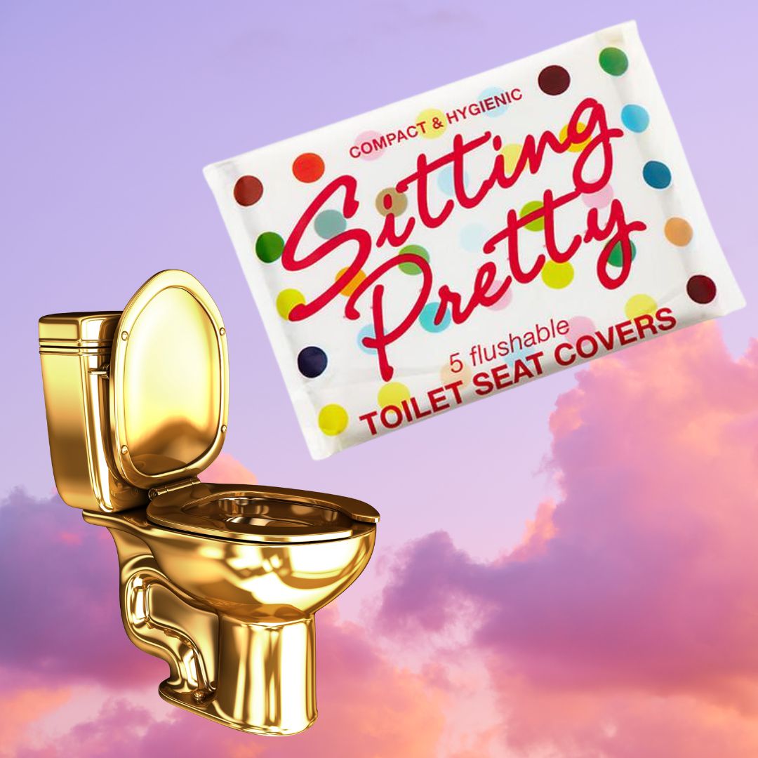Sitting Pretty Toilet Seat Covers | Flushable Paper – The Bullish Store