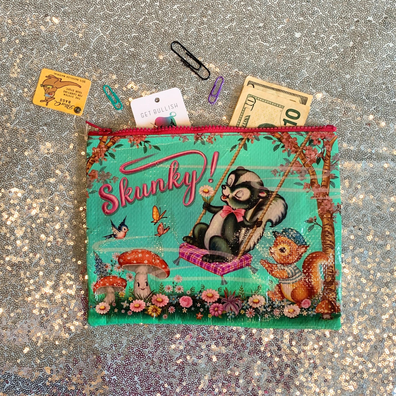 Skunky Zipper Pouch | Storage Case Organizer | BlueQ at GetBullish ...