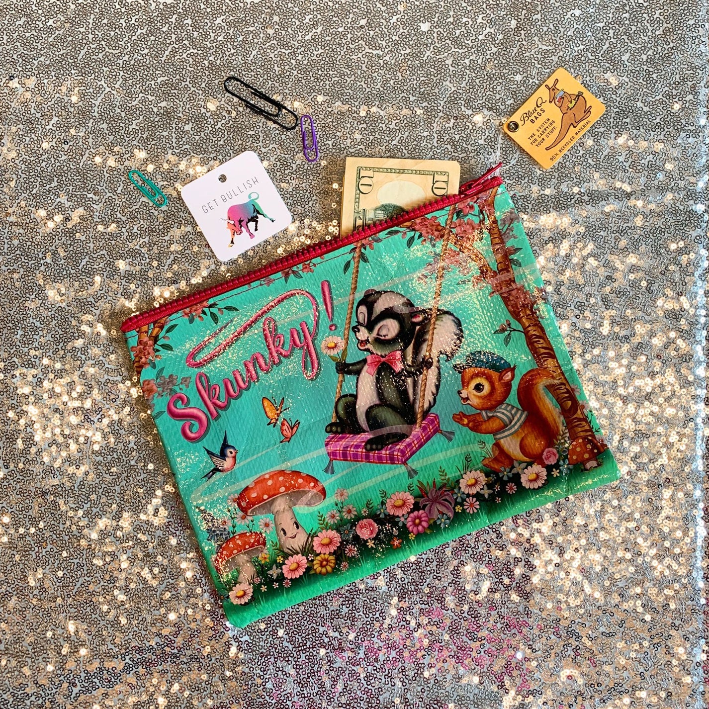 Skunky Zipper Pouch | Storage Case Organizer | BlueQ at GetBullish ...