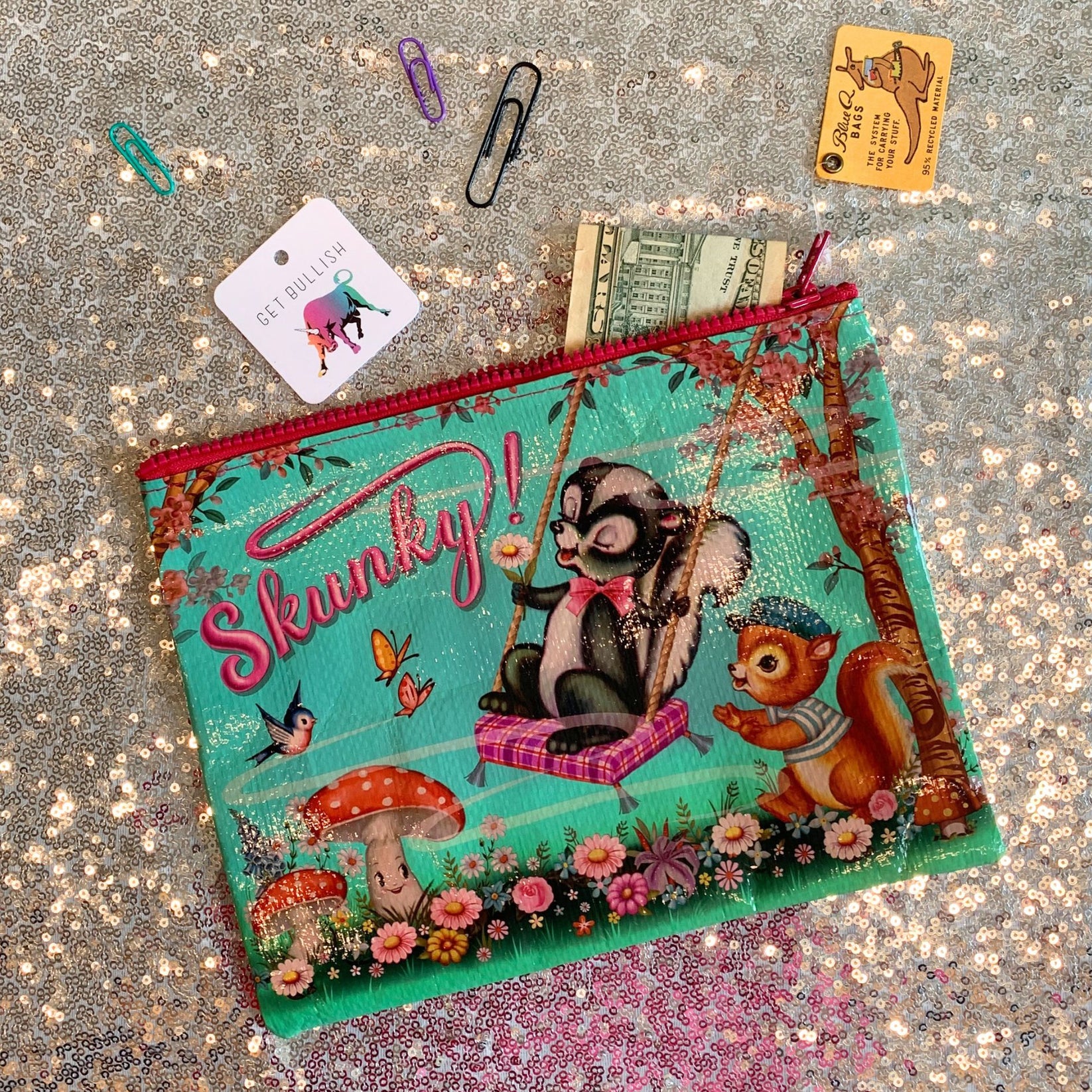 Skunky Zipper Pouch | Storage Case Organizer | BlueQ at GetBullish ...