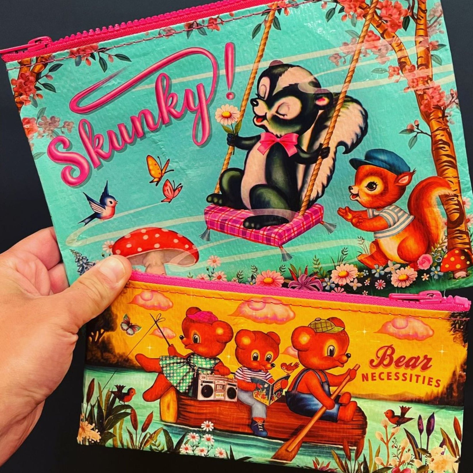 Skunky Zipper Pouch | Storage Case Organizer | BlueQ at GetBullish ...