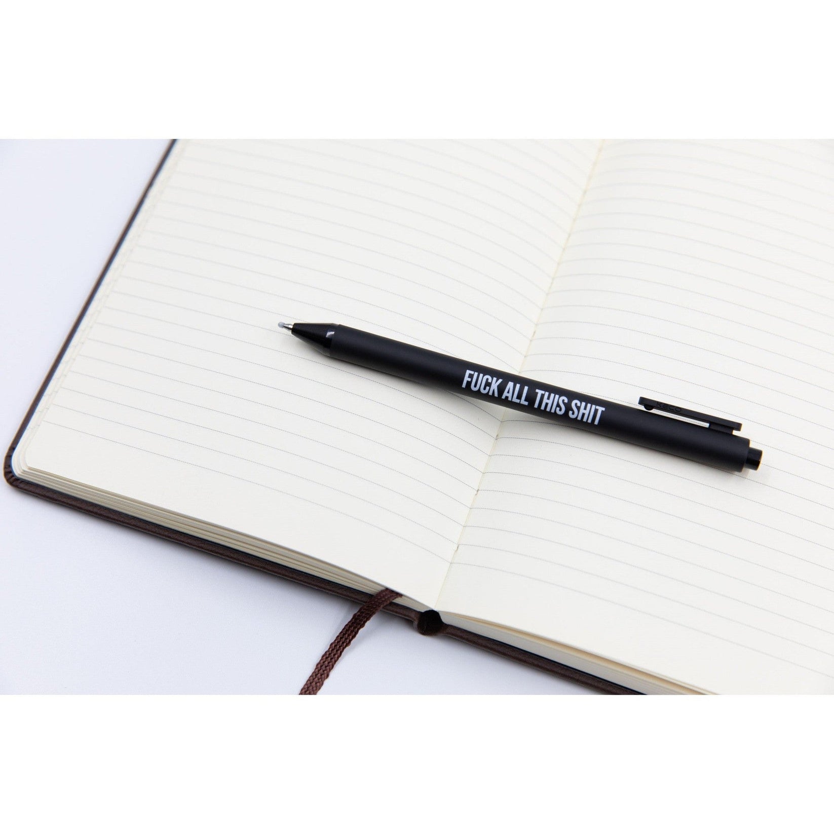 Sweary Fuck Pens Cussing Pen Gift Set - 5 Black Gel Pens Rife with Pro ...