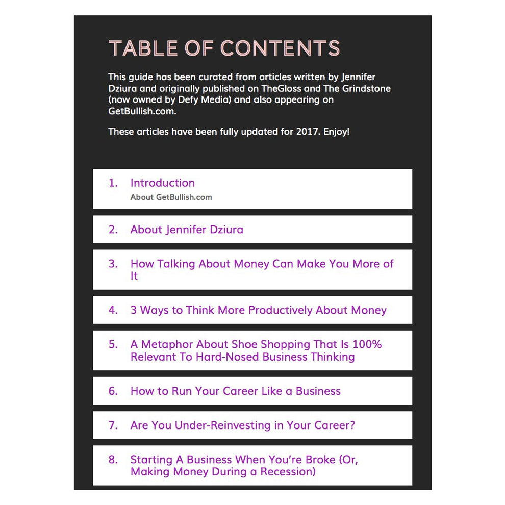 The GetBullish Guide to Thinking More Productively About Money – The ...