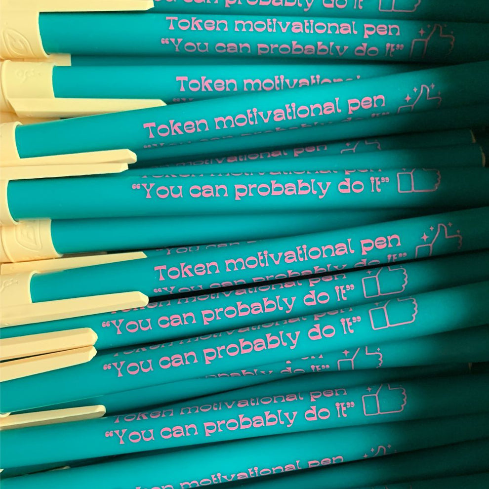 Token Motivational Pen: "You Can Probably Do It" Ballpoint Pen – The ...