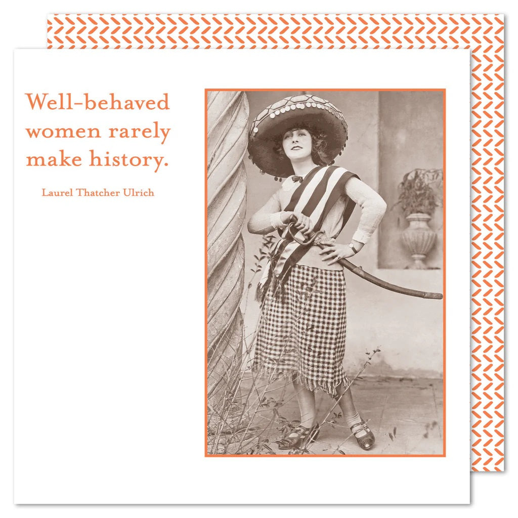 Well-Behaved Women Rarely Make History Beverage Napkin – The Bullish Store