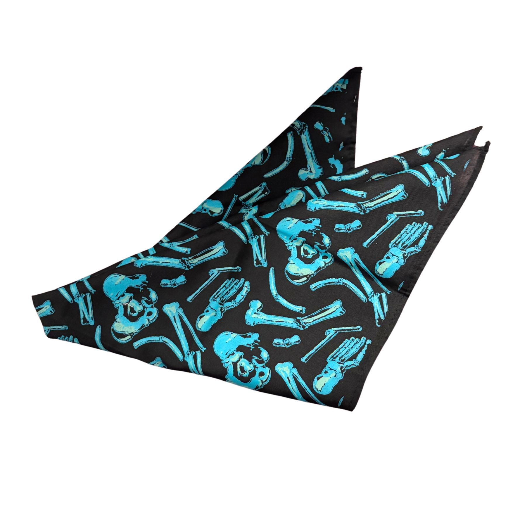 X-Ray Body Parts Bandana | Black & Light Blue Print | Sourpuss Gothic ...