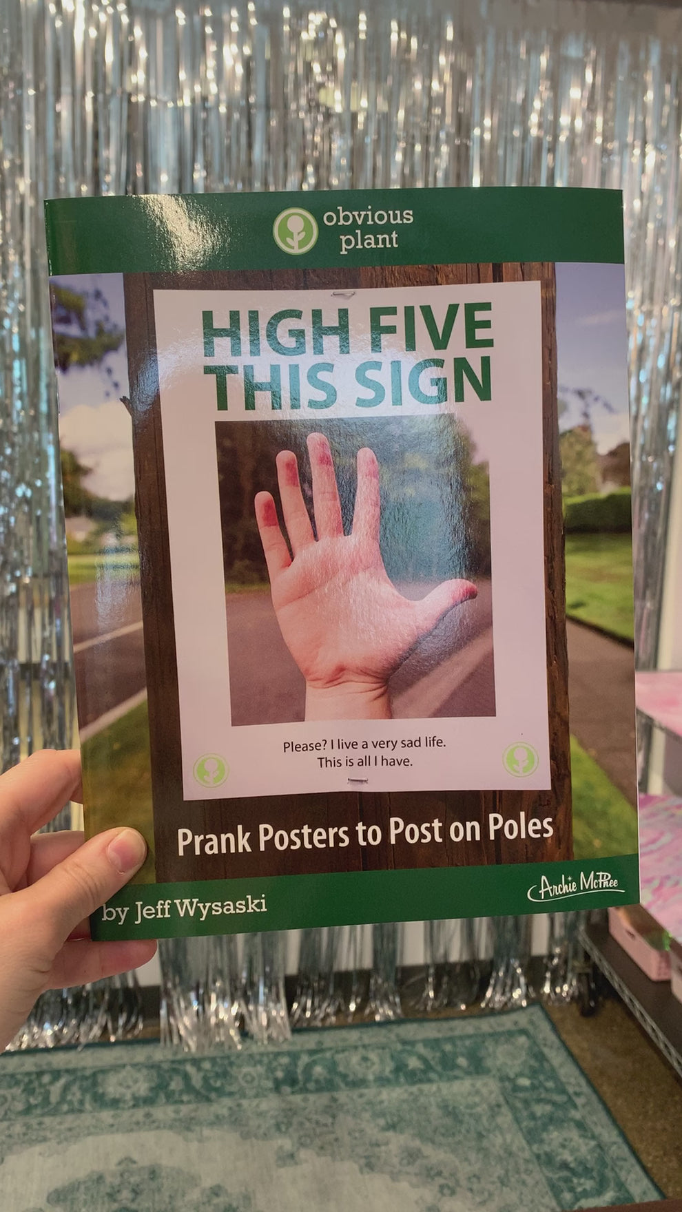 High Five This Sign | Book of 23 Funny Prank Posters – The Bullish Store