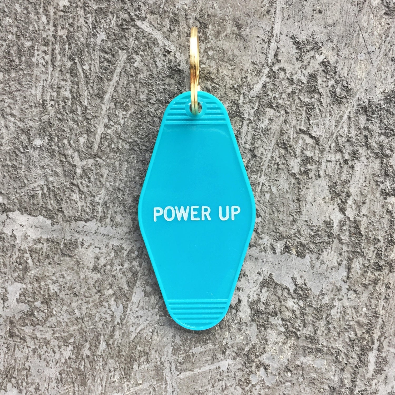 Power Up Keychain in Turquoise – The Bullish Store